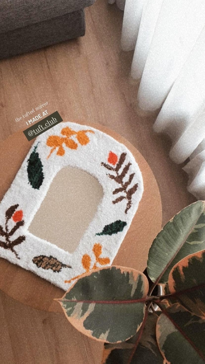 Tuft Club: Make Your Own Rug & Mirror In Any Design You Want