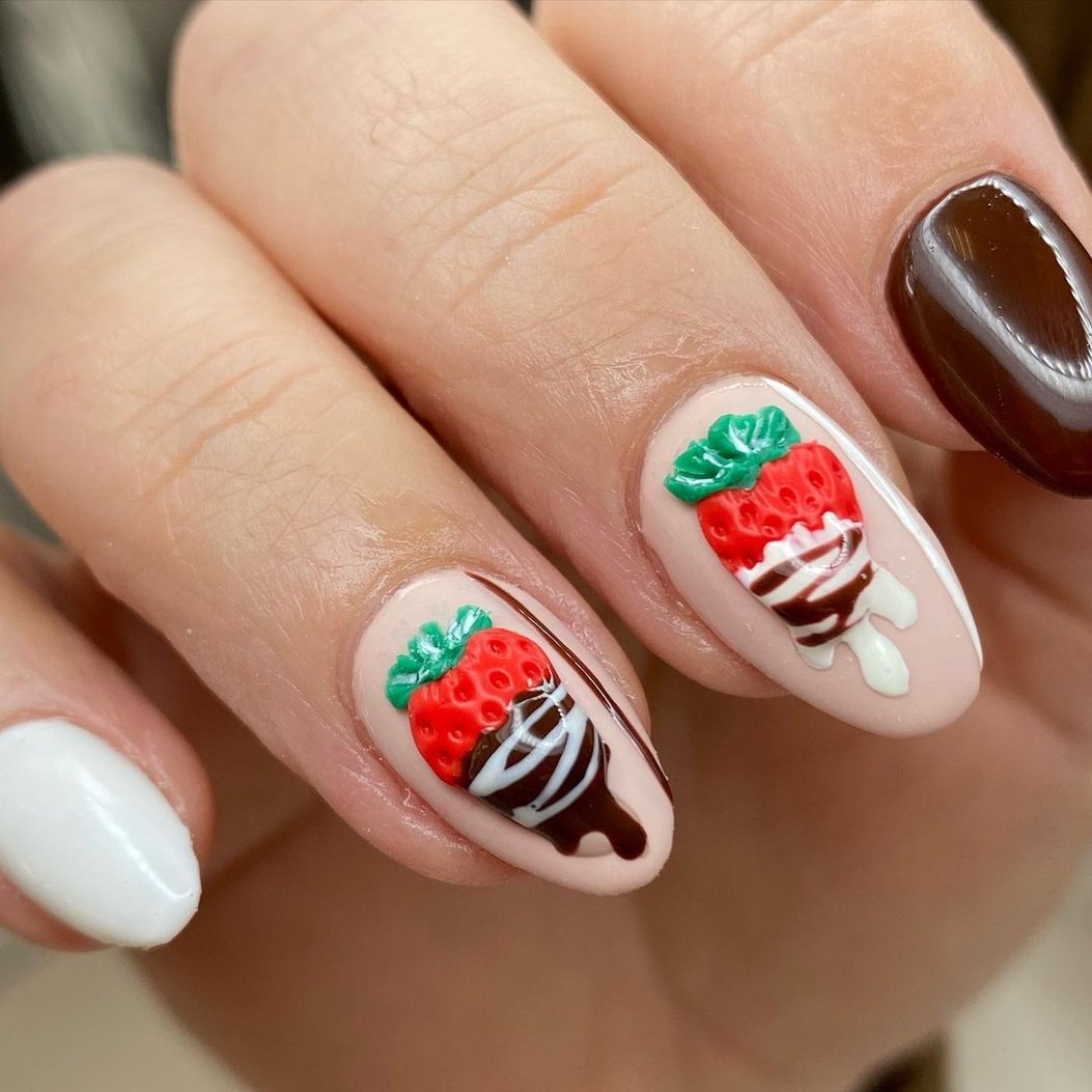 10 Strawberry-Themed Nail Art Designs For Your Next Manicure