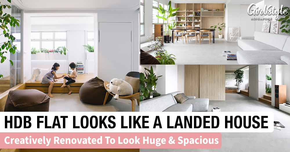 HDB Flat In Singapore Renovated To Look Like A Spacious Landed House
