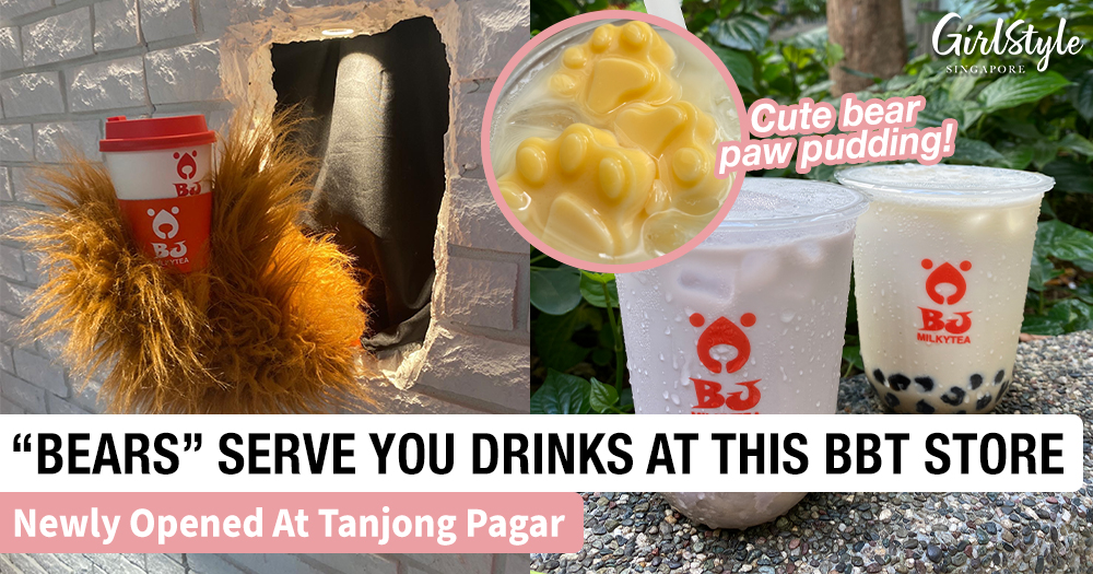BJ MILKYTEA: New Bubble Tea Store Has "Bears” Serving Customers