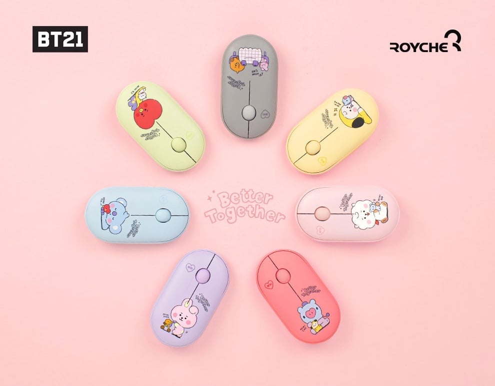 New Royche x BT21 Wireless Keyboard, Mouse & Earphones In SG