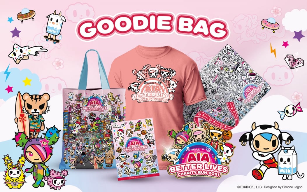 tokidoki x AIA Singapore Charity Run 2021 Comes With Free Merch
