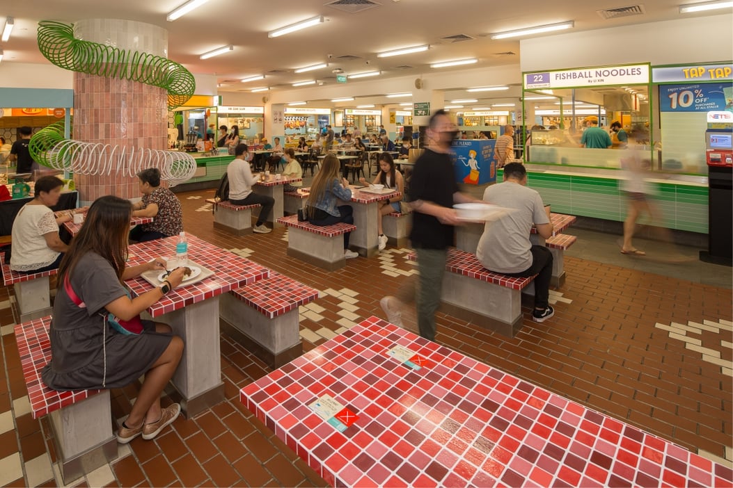 New HDB-Themed Food Court At Rivervale Mall: IG-Worthy Cloud Drink ...