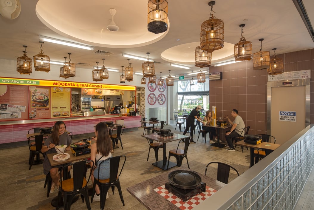 New HDB-Themed Food Court At Rivervale Mall: IG-Worthy Cloud Drink ...