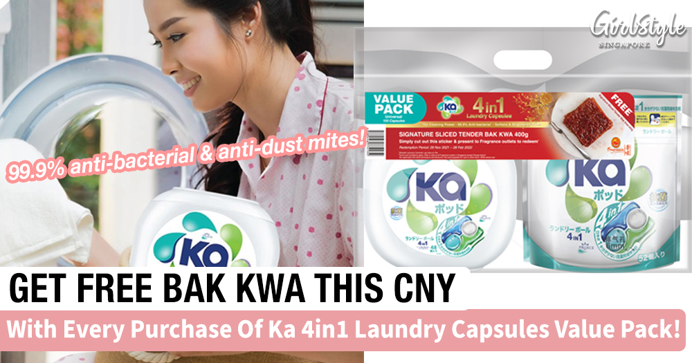 Buy Ka Laundry Capsules & Get Free Fragrance Bak Kwa!