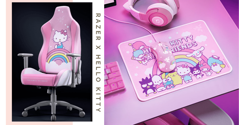 Razer x Hello Kitty & Friends: Gaming Chair, Cat Ear Headphones, Mouse ...
