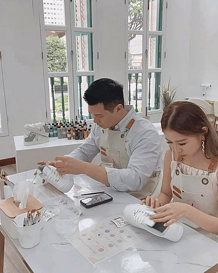 Artistra Studio Review: Sneakers Art Jamming In Singapore, Shoes Provided