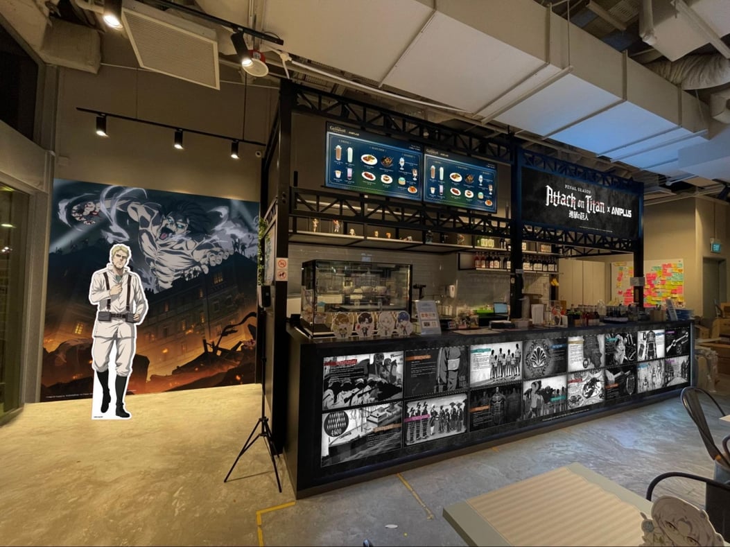 Attack On Titan Cafe In Singapore At ANIPLUS Café - Opening This 2022