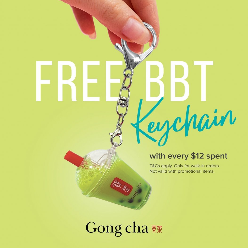 Gong Cha Singapore Is Giving Away Free Bubble Tea Keychains With ...