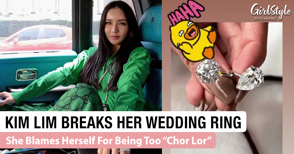 Kim Lim's Double-Diamond Wedding Ring Has Broken In Half, She Blames ...