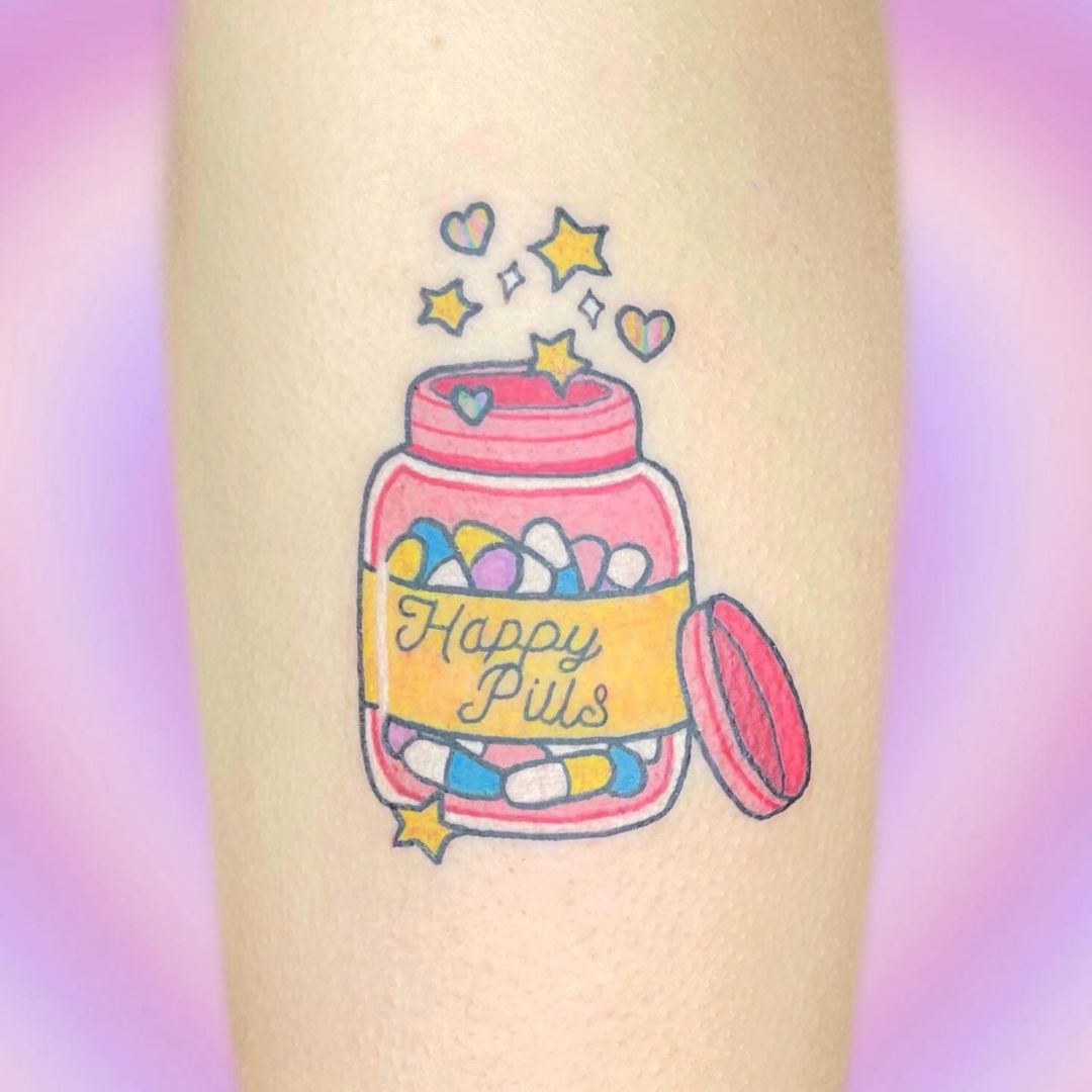 Singapore Tattoo Artist Creates Super Kawaii “Sticker-Like” Designs ...