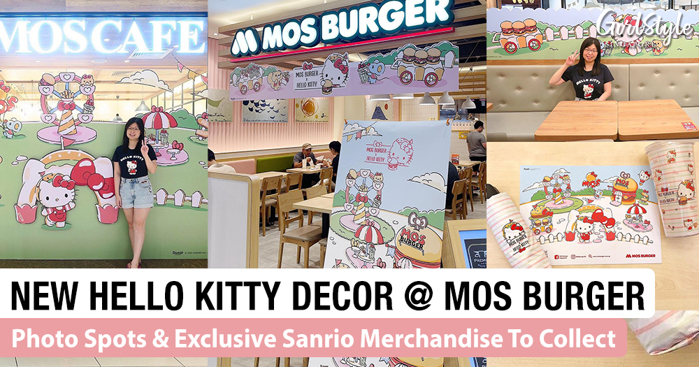 Mos Burger Singapore Has Hello Kitty Decor & Sanrio Merchandise