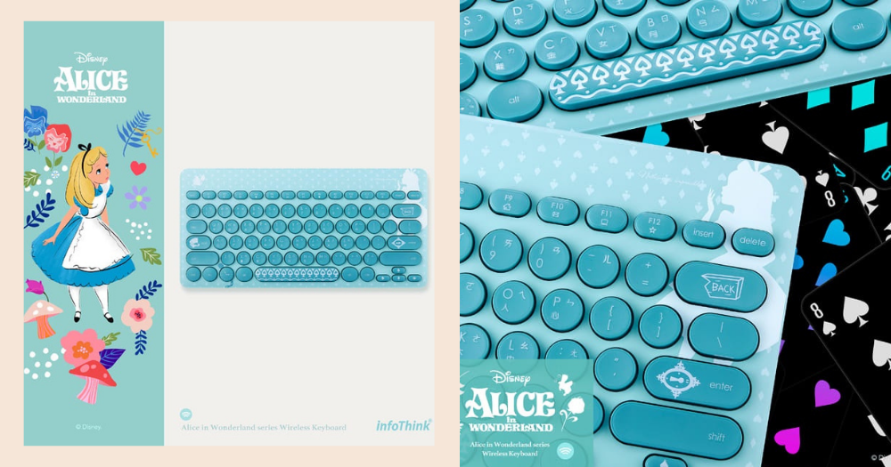 infoThink Alice In Wonderland Keyboard Has A Dreamy Blue Hue With ...