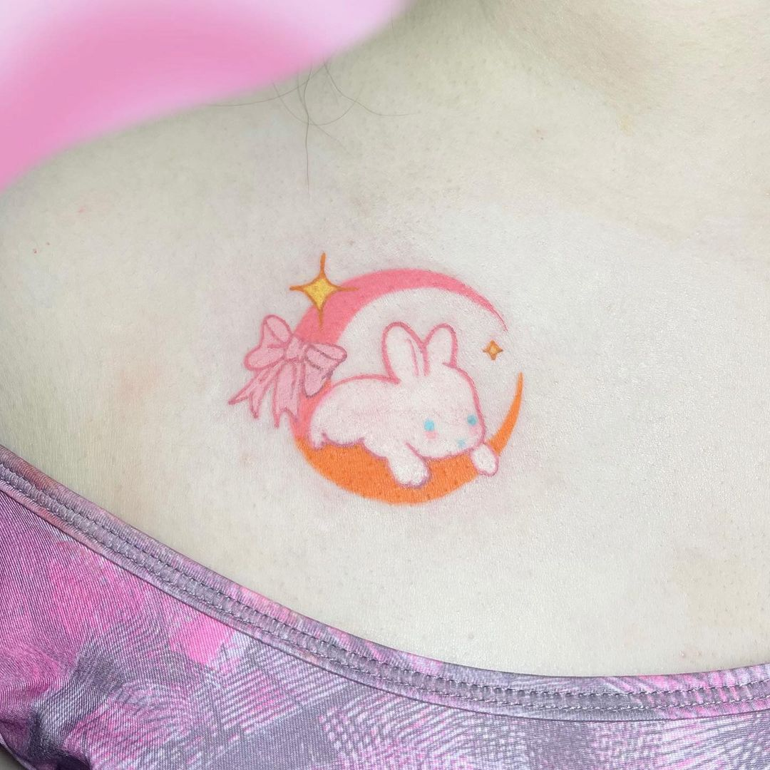 Cute Permanent Sticker-Like Tattoos In Singapore By Bel From Tattoo World