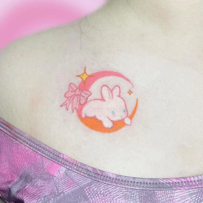 Cute Permanent Sticker-Like Tattoos In Singapore By Bel From Tattoo World