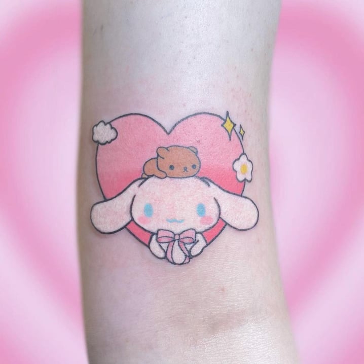 Cute Permanent Sticker-Like Tattoos In Singapore By Bel From Tattoo World