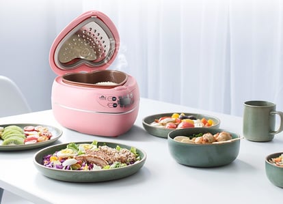 Heart-Shaped Rice Cooker In Singapore From Oushiba
