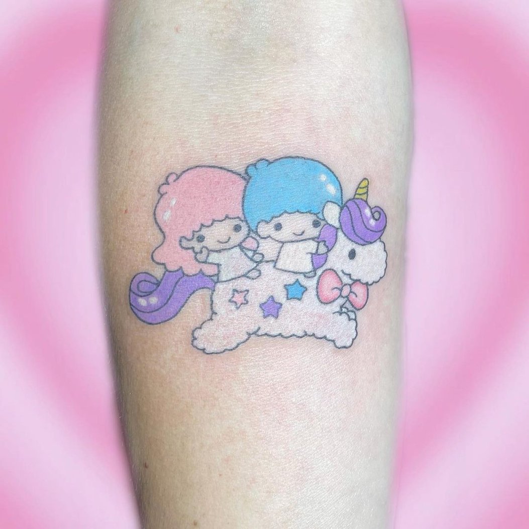 Cute Permanent Sticker-Like Tattoos In Singapore By Bel From Tattoo World
