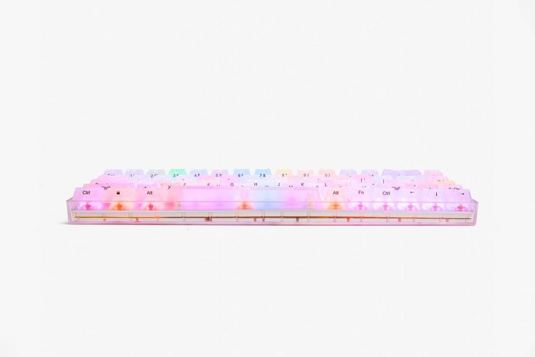 This Translucent Keyboard Has A Nostalgic Vibe & Lights Up In The ...