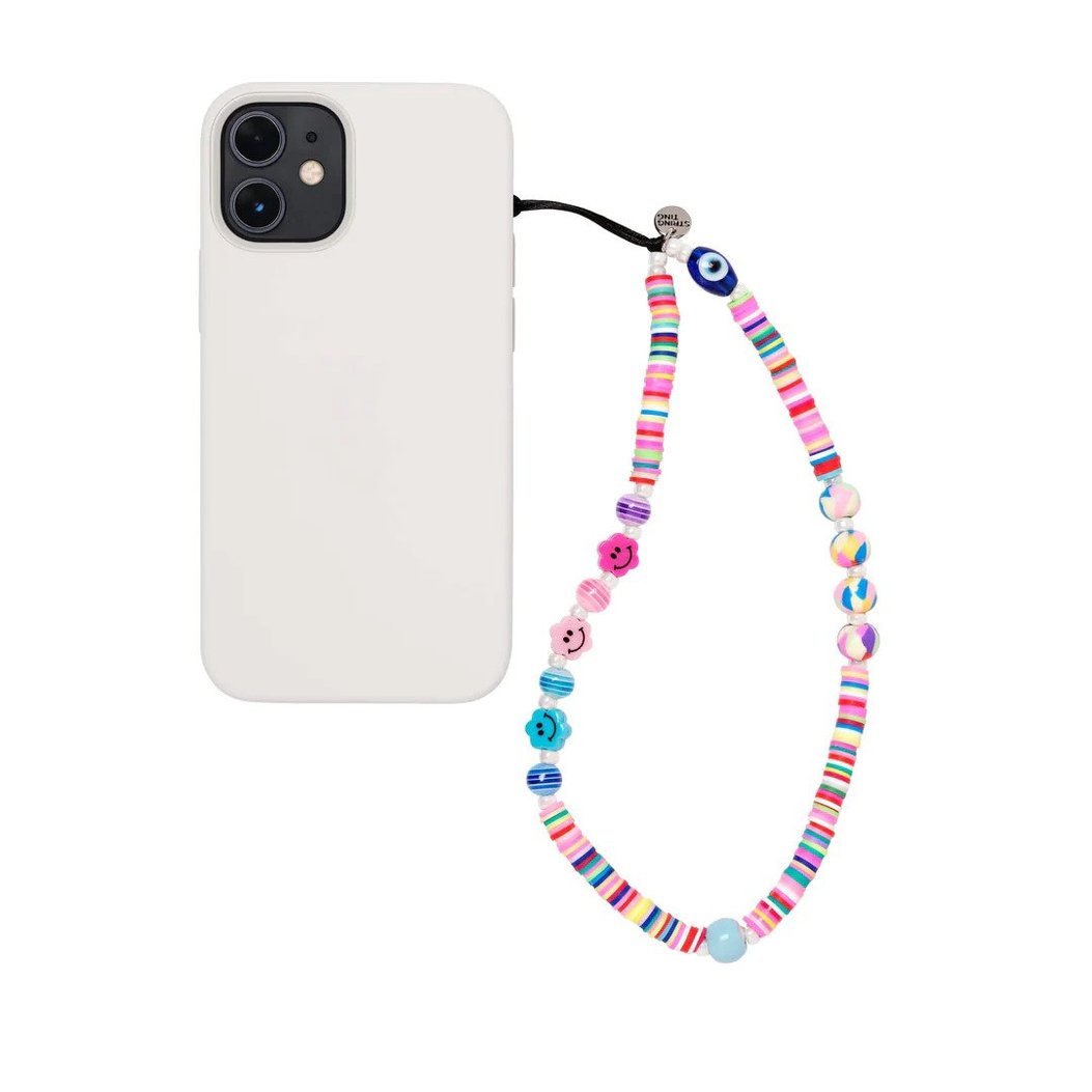 10 Colourful Beaded Phone Charms Ft. Smiley Faces, Fruit Charms & Pearl ...