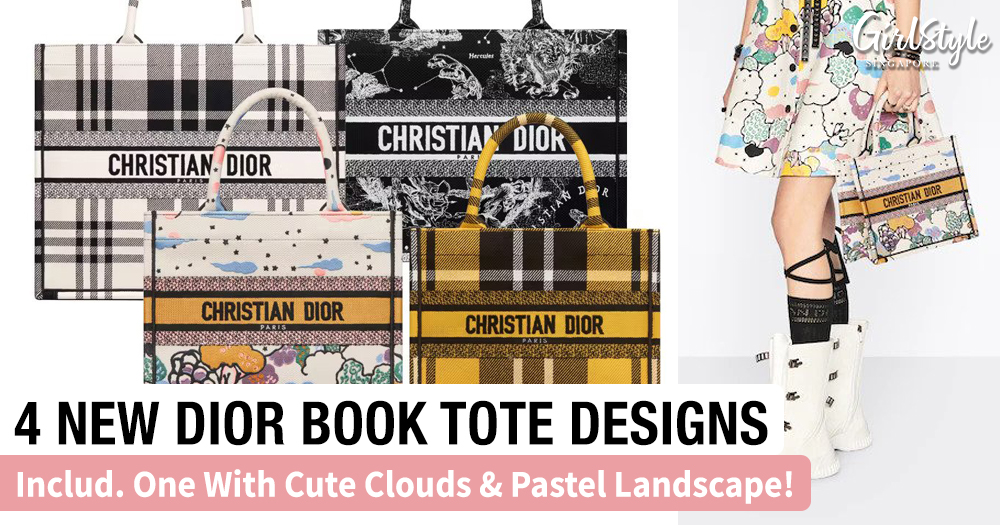 Dior Launches 4 New Book Tote Designs Includ. One With Clouds & Pastel ...