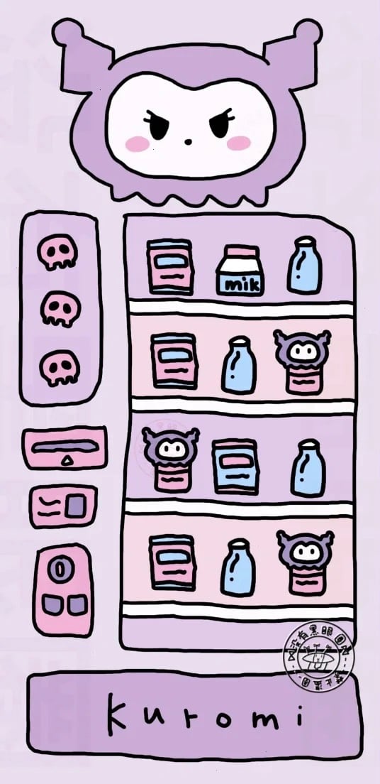 Sanrio-Themed Vending Machines Phone Wallpapers