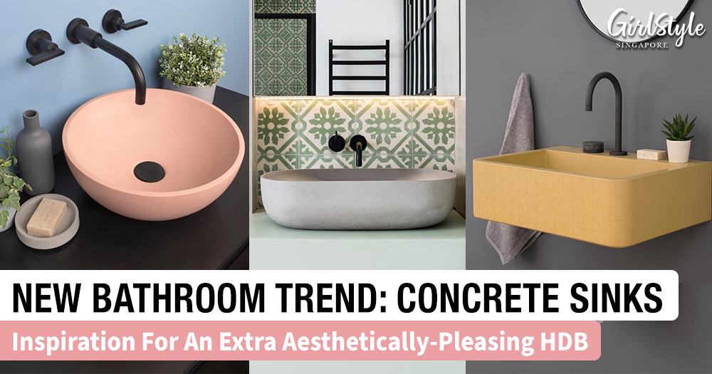 Concrete Sinks In Singapore: 7 Styles For HDB Bathroom Inspiration
