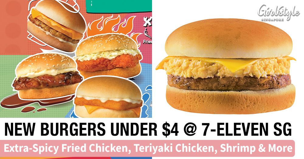 7-Eleven Singapore Launches New 7-Select Burgers Under $4