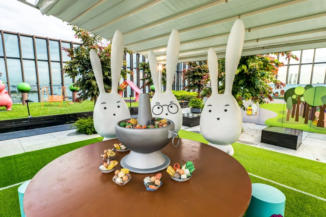 Rabbit-Themed Rooftop Exhibition & Light Shows At Singapore Chinese ...