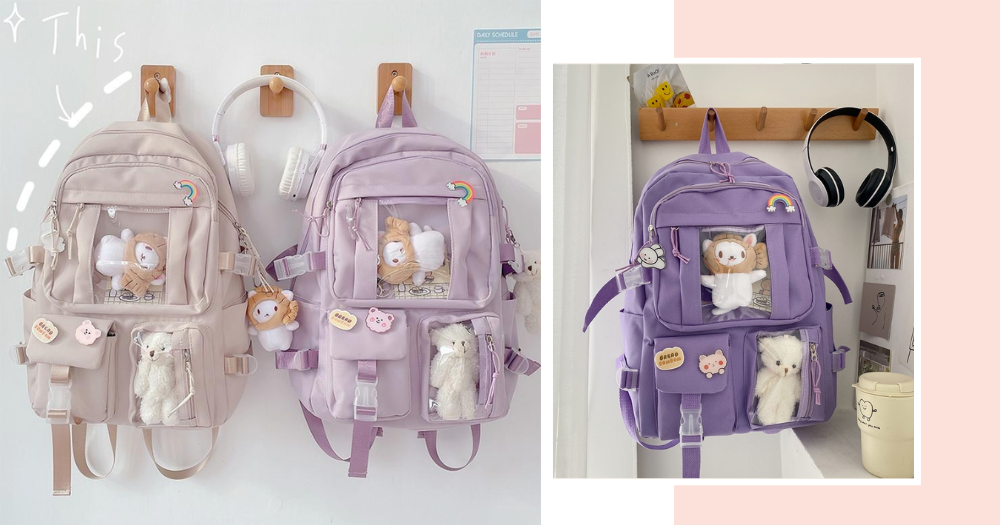 K-Style Backpacks w/ "Windows" To Display Plushies, Figurines, Photos