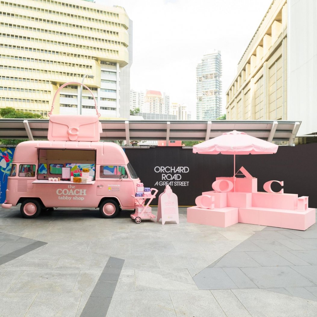 Coach Tabby Shop Singapore: Pink Pop-Up With Free Ice Cream
