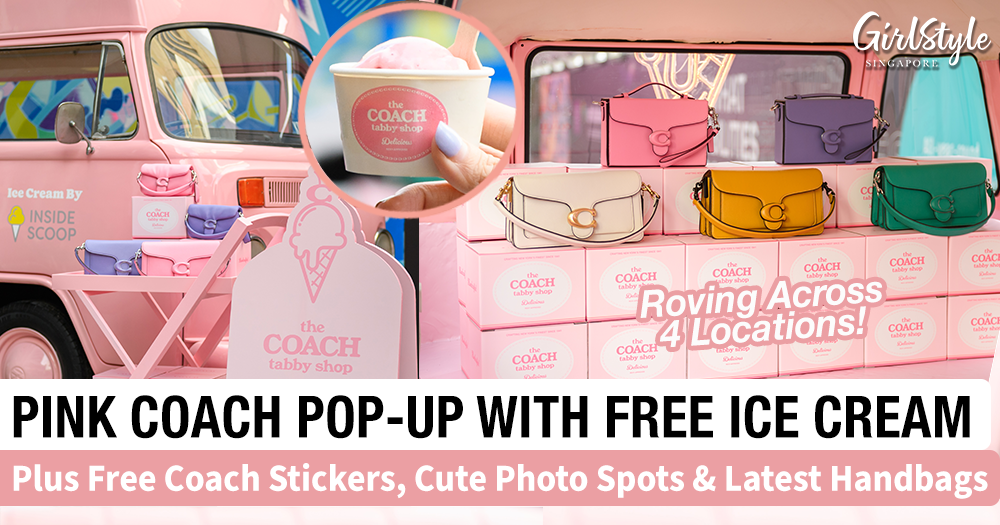 Coach Tabby Shop Singapore: Pink Pop-Up With Free Ice Cream