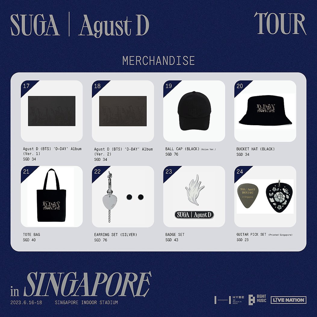 Here's All The Official Merch Available At AGUST D | BTS Suga’s D-DAY ...