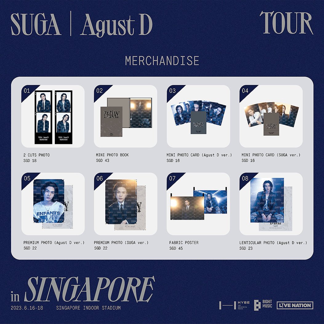 Here's All The Official Merch Available At AGUST D | BTS Suga’s D-DAY ...