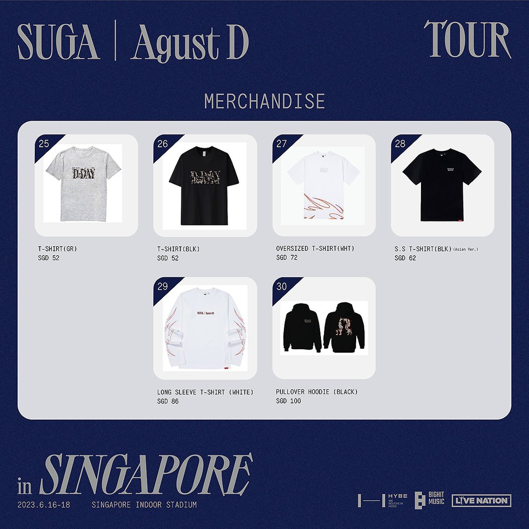 Here's All The Official Merch Available At AGUST D | BTS Suga’s D-DAY ...
