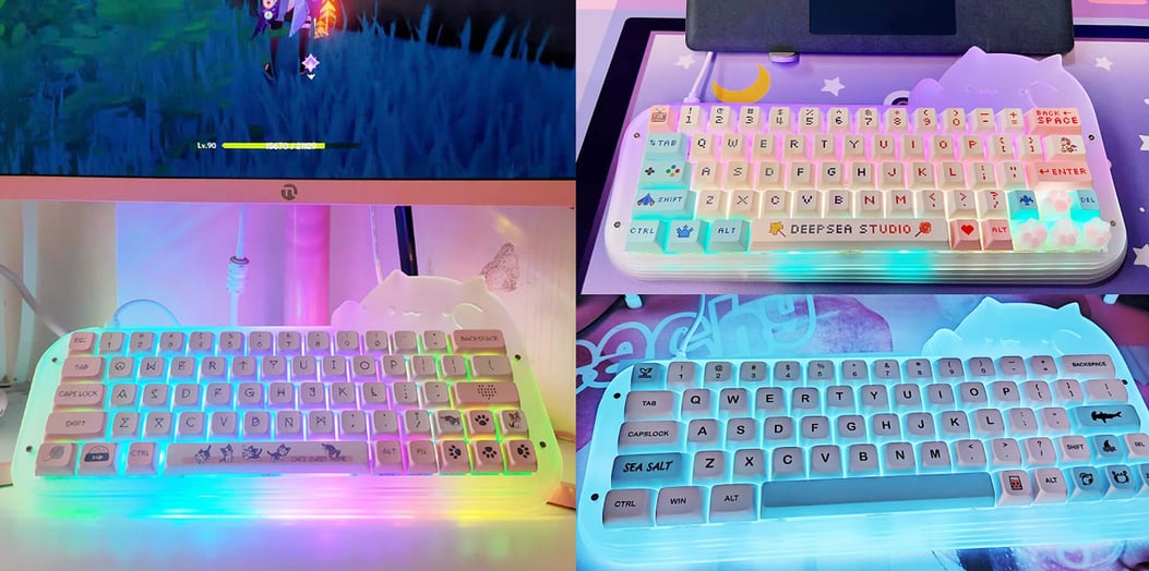 This Adorable Bongo Cat Keyboard Is Compact, Super Customisable & Has ...