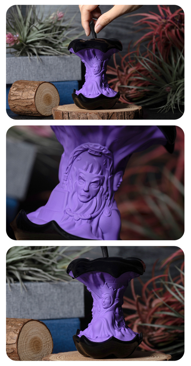 Snow White Poisoned Apple Core Sculptures w. Intricate Carvings