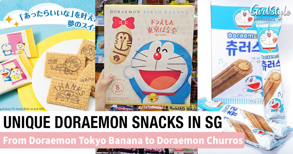 Tokyo Banana, Sugar Butter Cookies & More Doraemon Snacks In Singapore ...