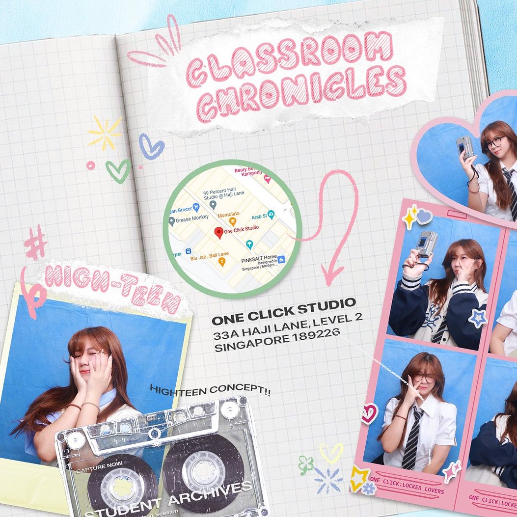 One Click Studio Has A New High-Teen Booth Where You Can Snap 90's Yearbook-Style Photostrips ...