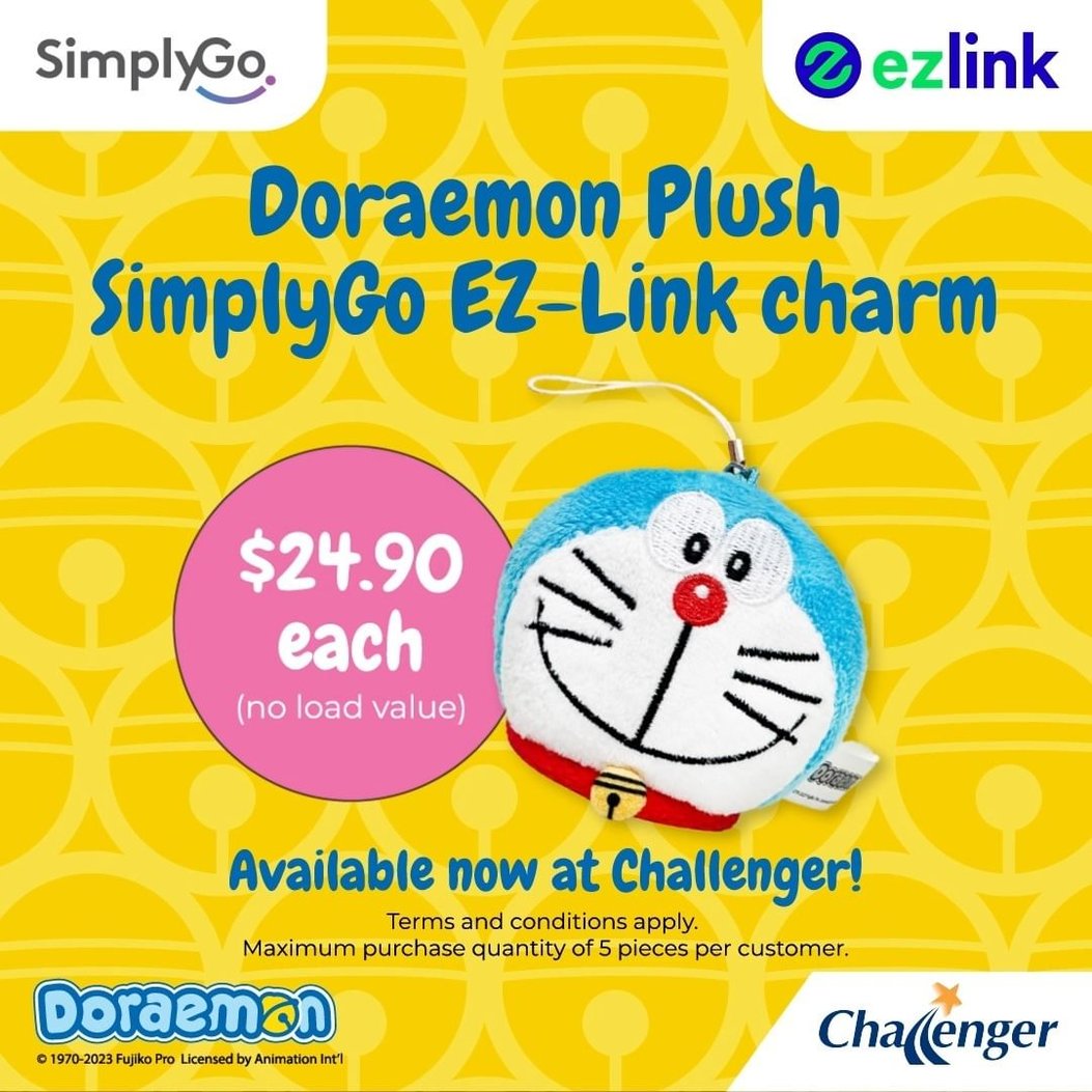 These Fuzzy New Doraemon SimplyGo Ez-Link Charms Are Now In Stores