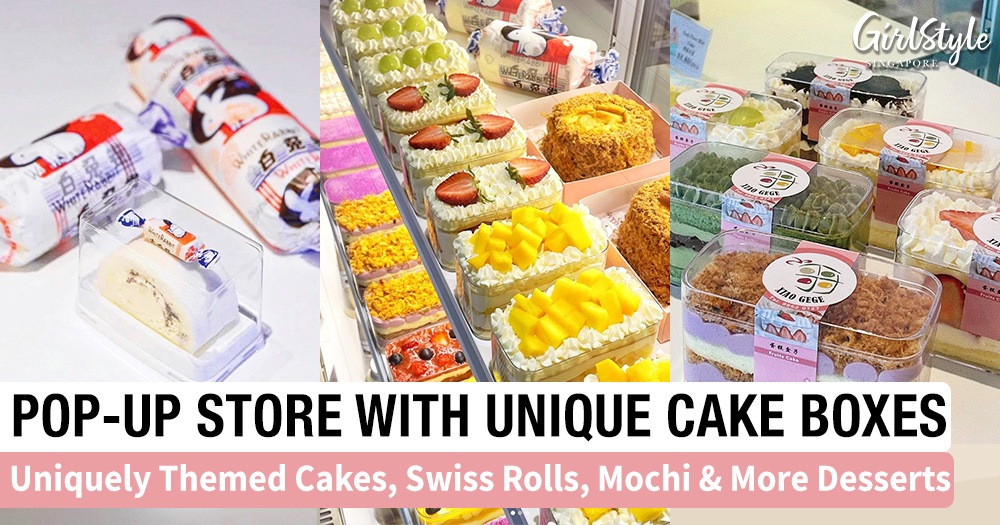 This Dessert Pop-Up Store Has Unique Cake Boxes, Swiss Rolls, Mochi ...
