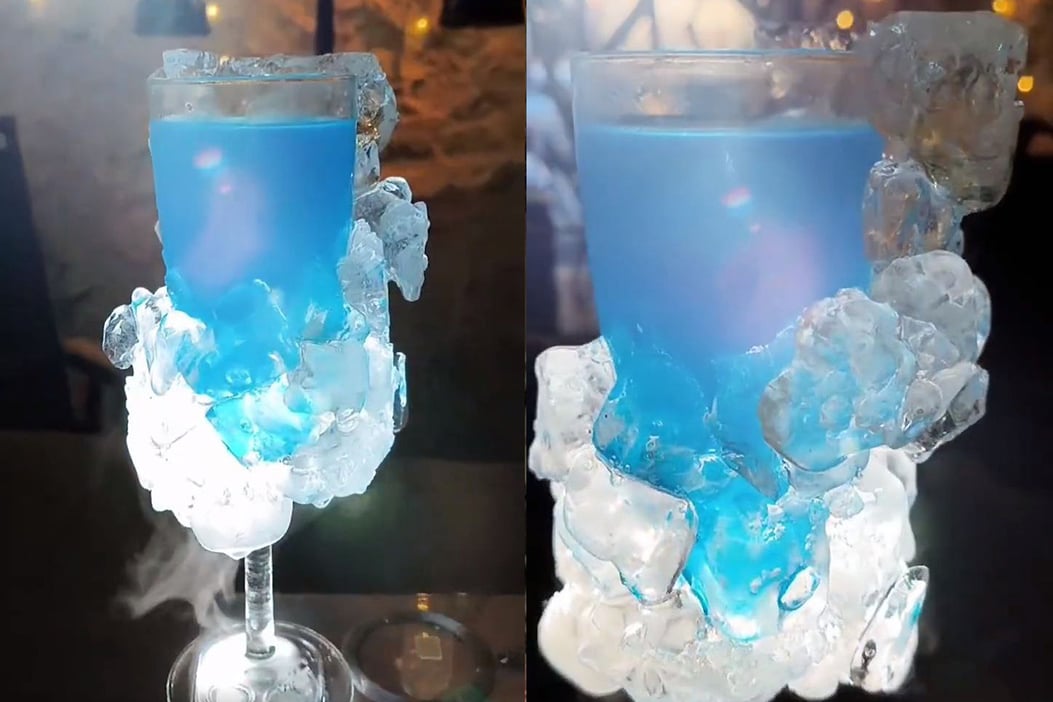This Bar In Town Has Ice-Crusted & Fiery Cocktails That Look Like ...