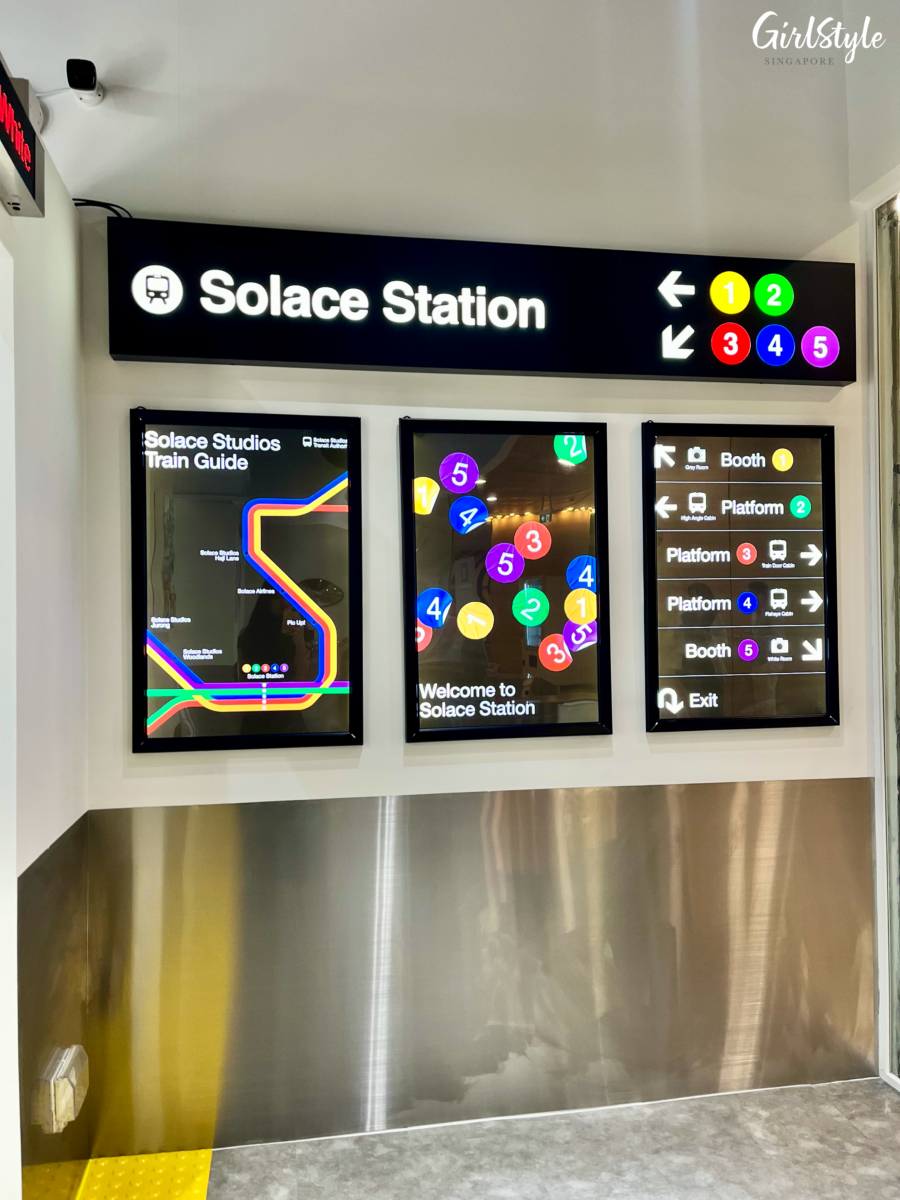 MRT train-themed self-photo: Solace Studios @ orchardgateway