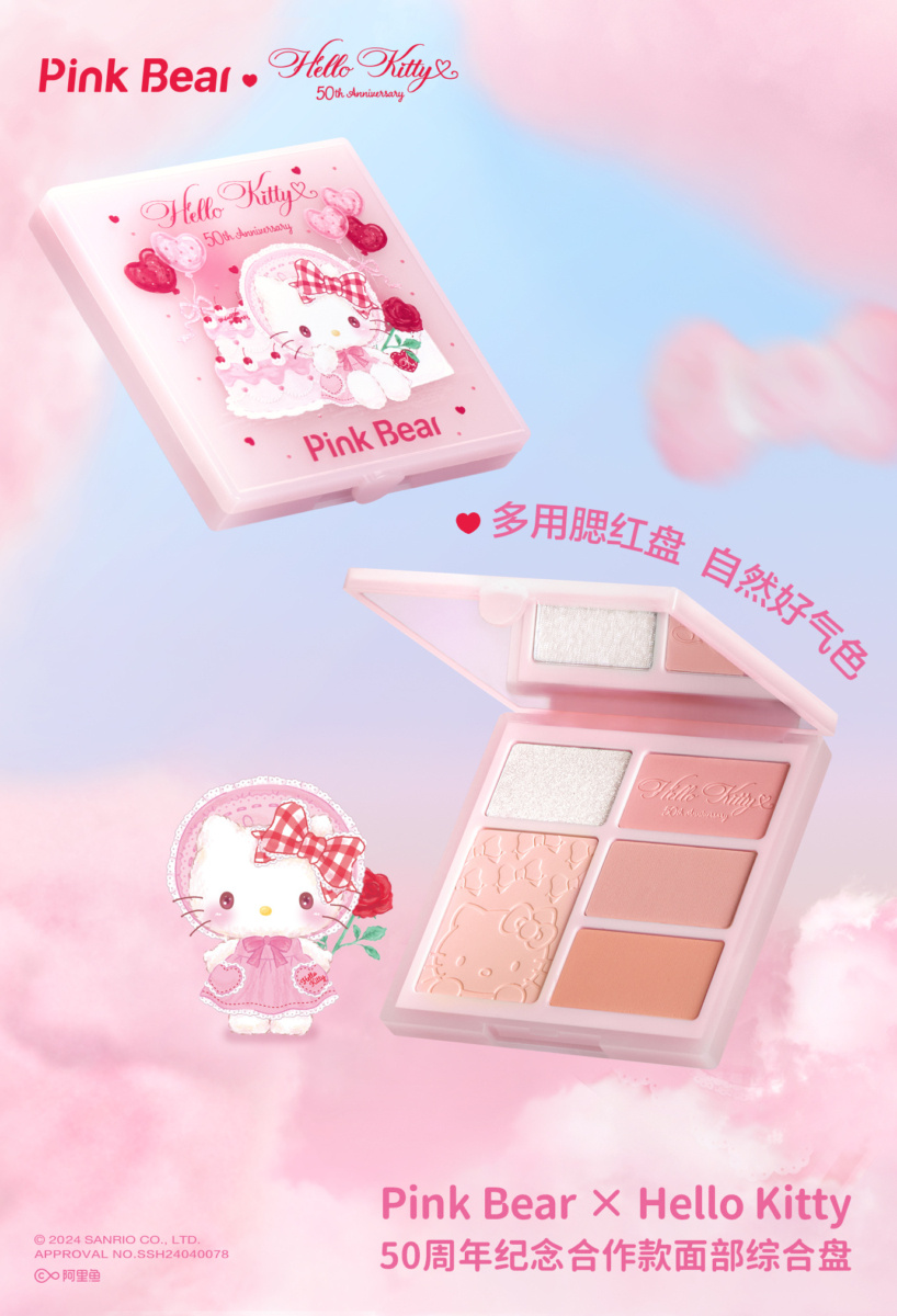 Pink Bear x Hello Kitty Makeup: Lip Glosses, Face Palettes