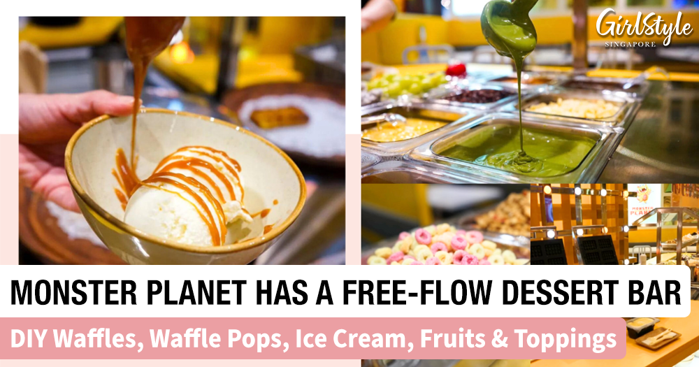 Free-Flow Ice Cream & DIY Waffles Await At Monster Planet