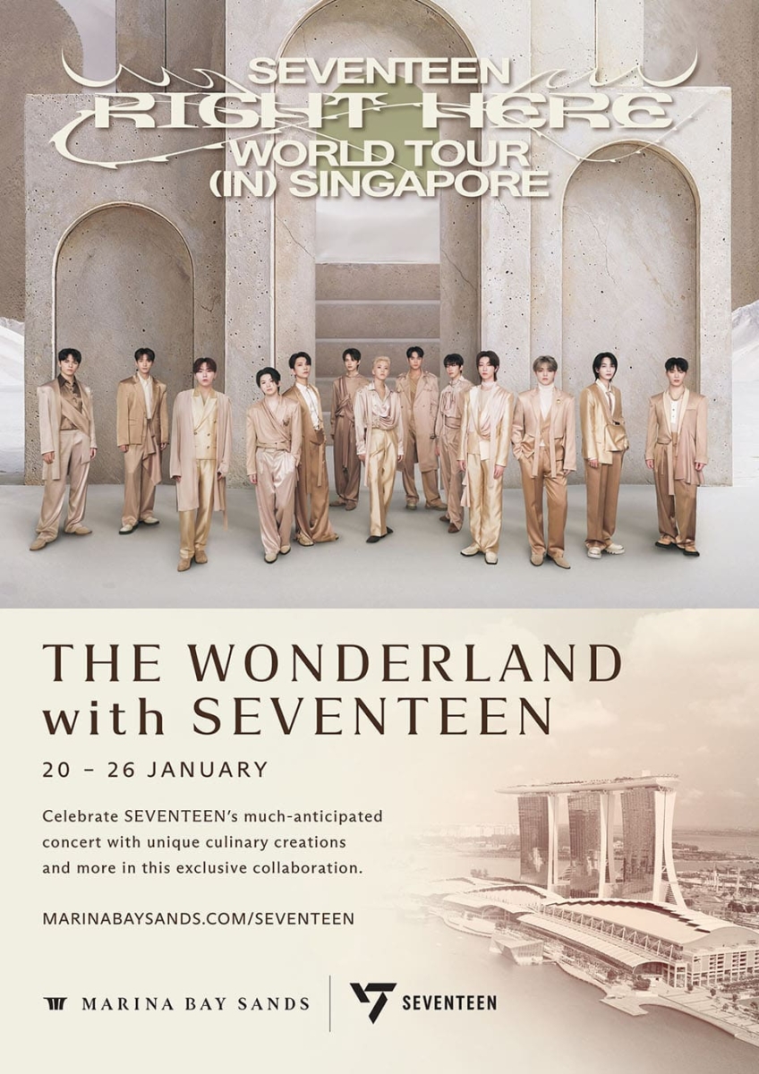 SEVENTEEN Is Taking Over Marina Bay Sands With A Light-Up Display ...