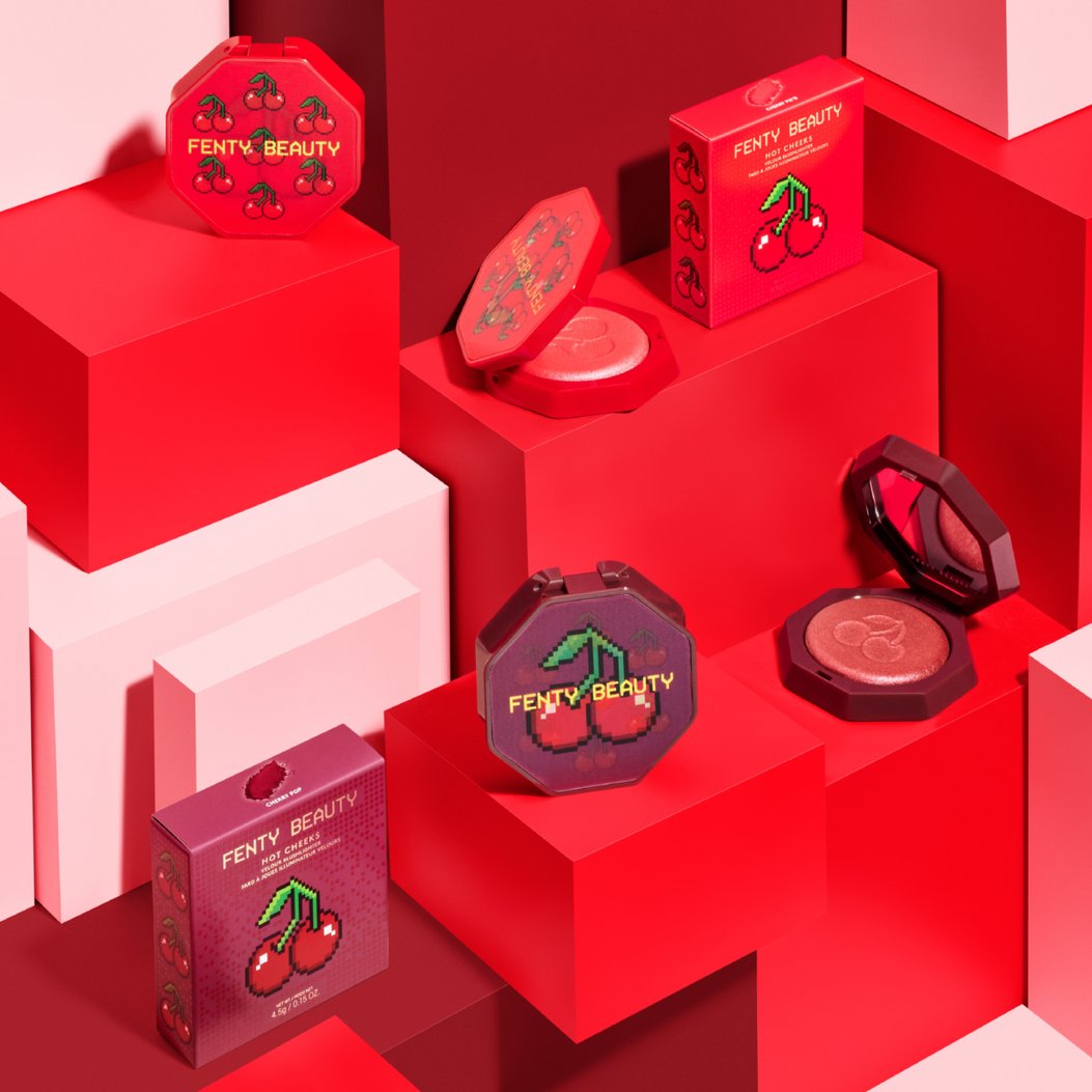 Juicy, Cherry-Tinted Lips & Cheeks Are Officially In, Thanks To Fenty ...
