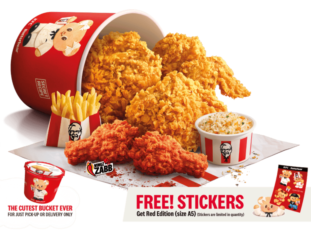 KFC Thailand x Butterbear: Cute Merchandise & A New Character