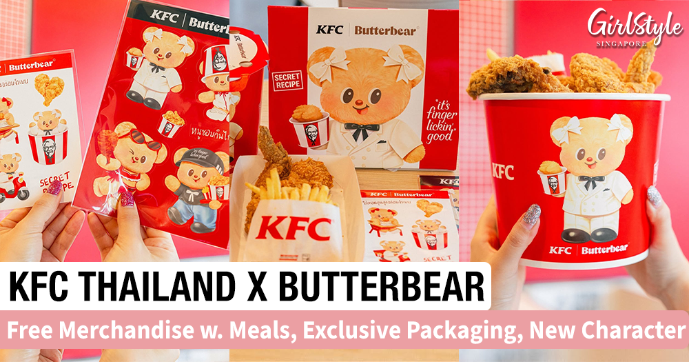 KFC Thailand x Butterbear: Cute Merchandise & A New Character