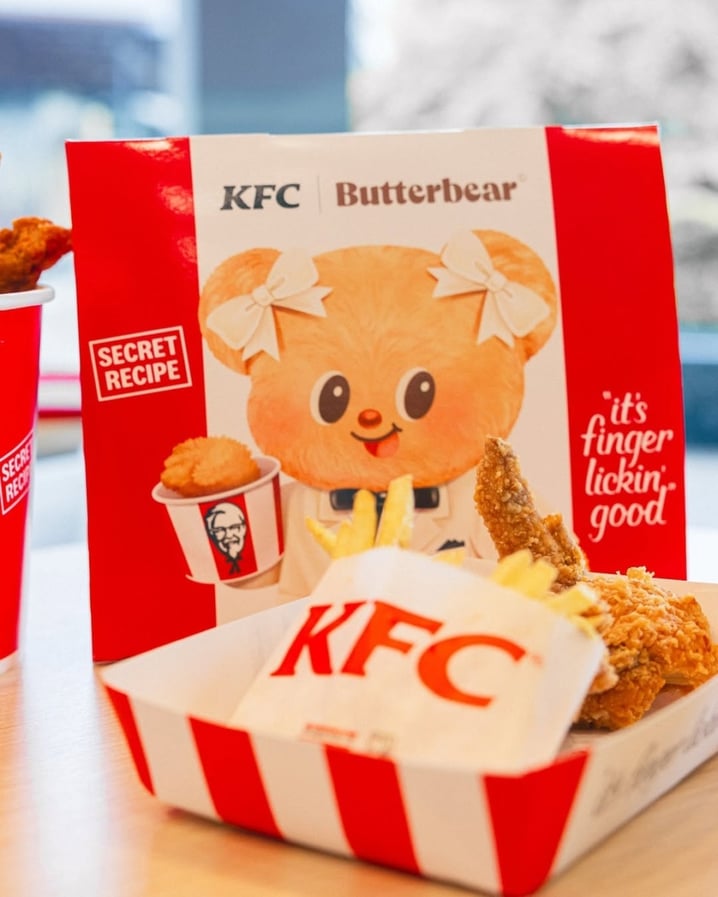 KFC Thailand x Butterbear: Cute Merchandise & A New Character